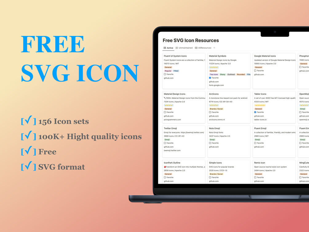 Free SVG Icon Libraries - Curated Open Source Icons | Firsto